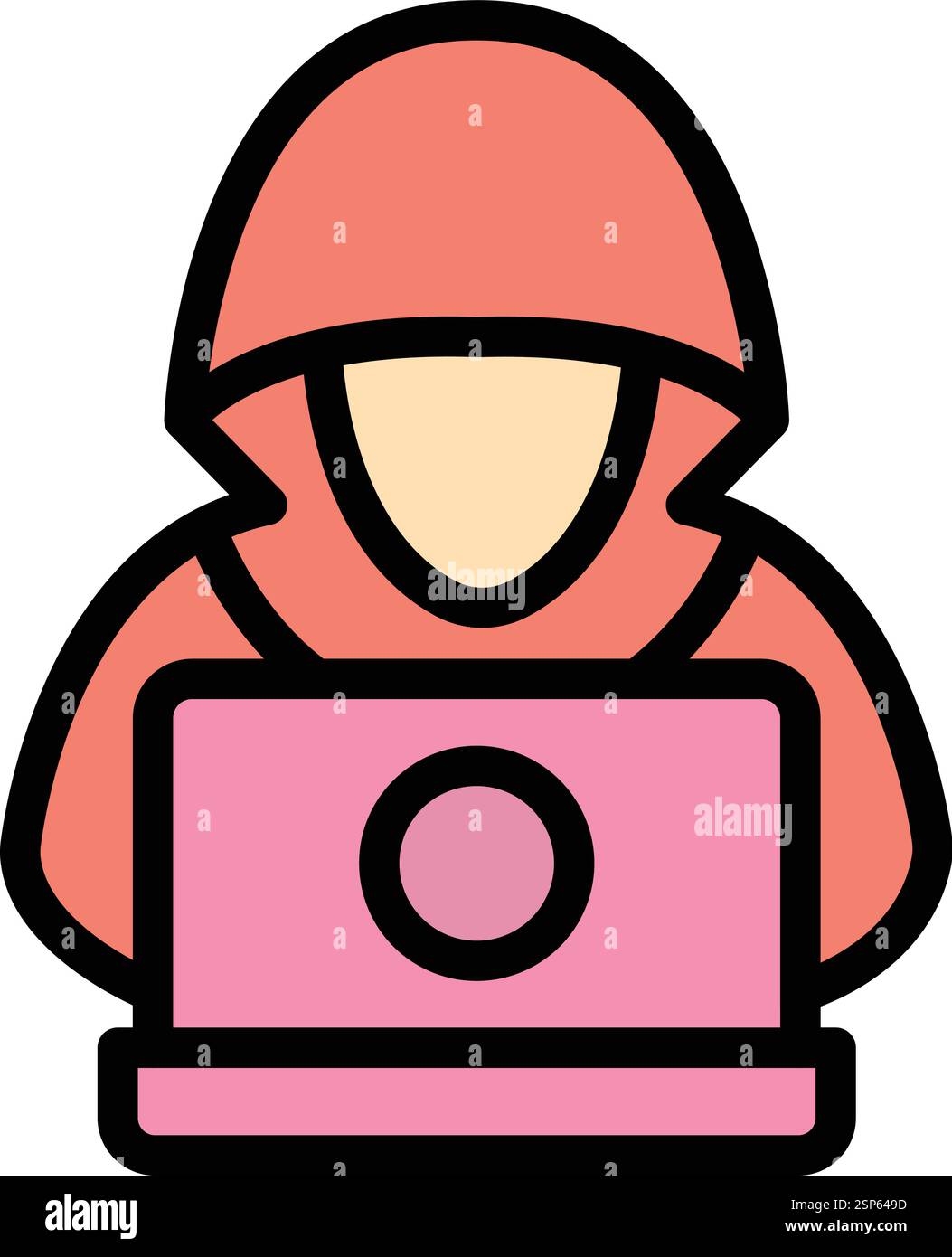 Isolated hacker design Stock Vector Images - Alamy