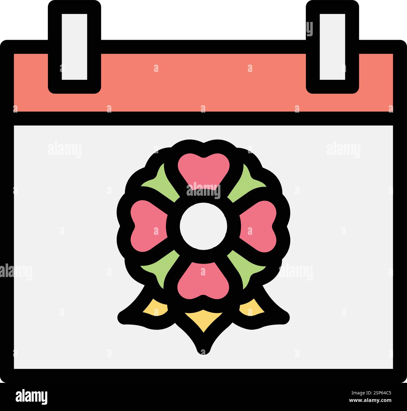 Calendar Vector Icon Design Illustration Stock Vector Image & Art - Alamy