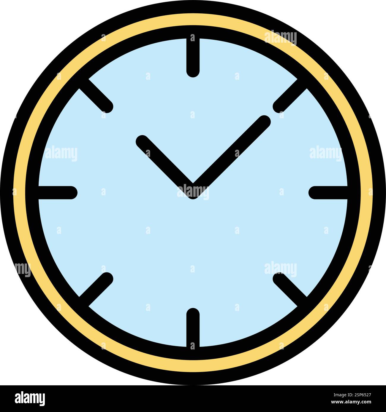 Wall clock Vector Icon Design Illustration Stock Vector Image & Art - Alamy