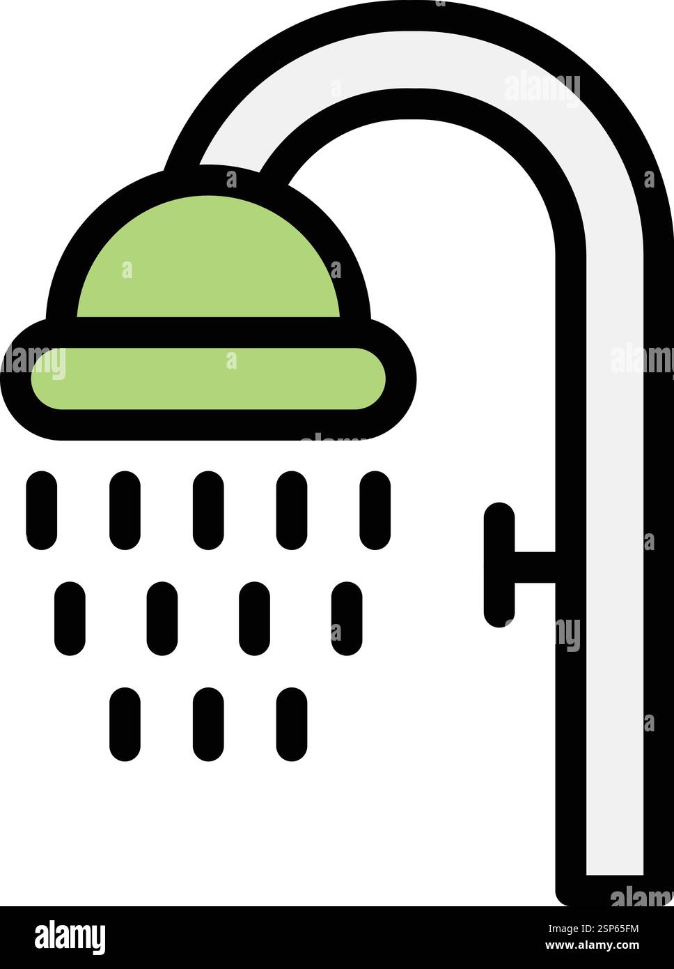 Shower Vector Icon Design Illustration Stock Vector Image & Art - Alamy