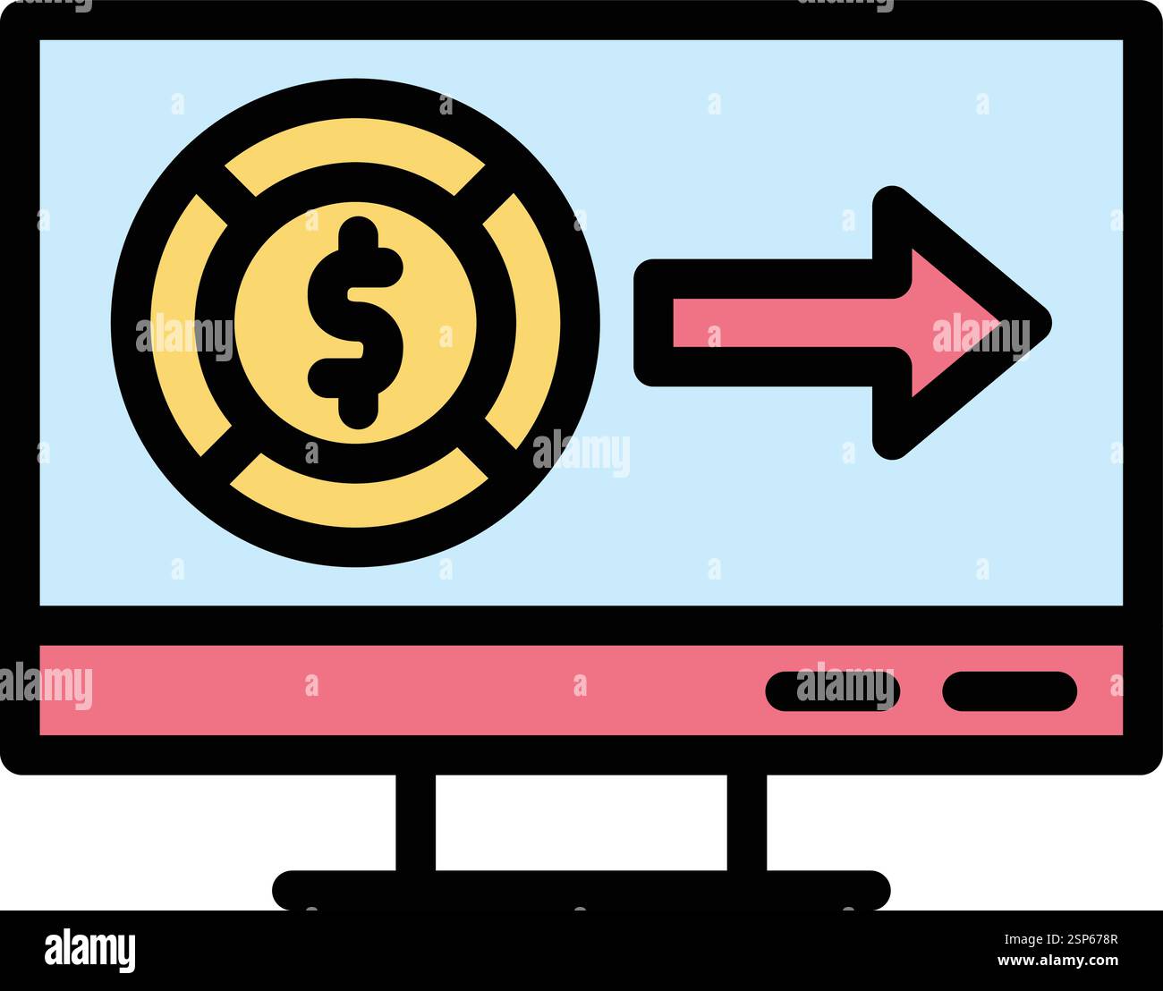 Money send Vector Icon Design Illustration Stock Vector Image & Art - Alamy