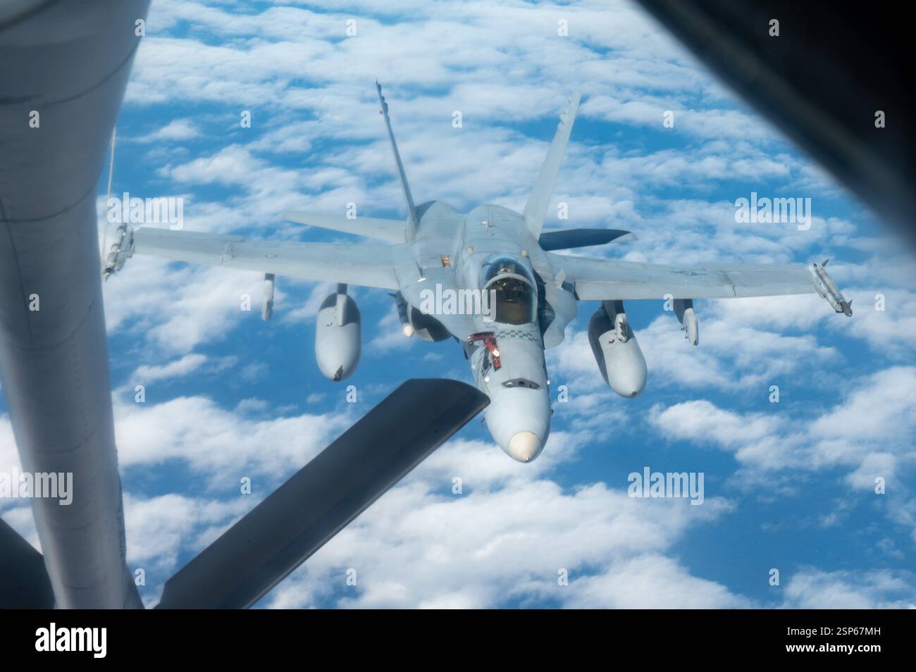A U.S. Marine Corps F/A-18C Hornet assigned to the Marine Fighter ...