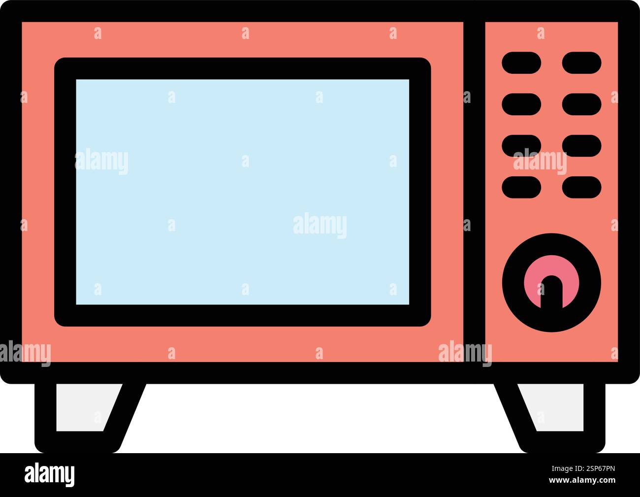Microwave icon vector sign hi-res stock photography and images - Alamy