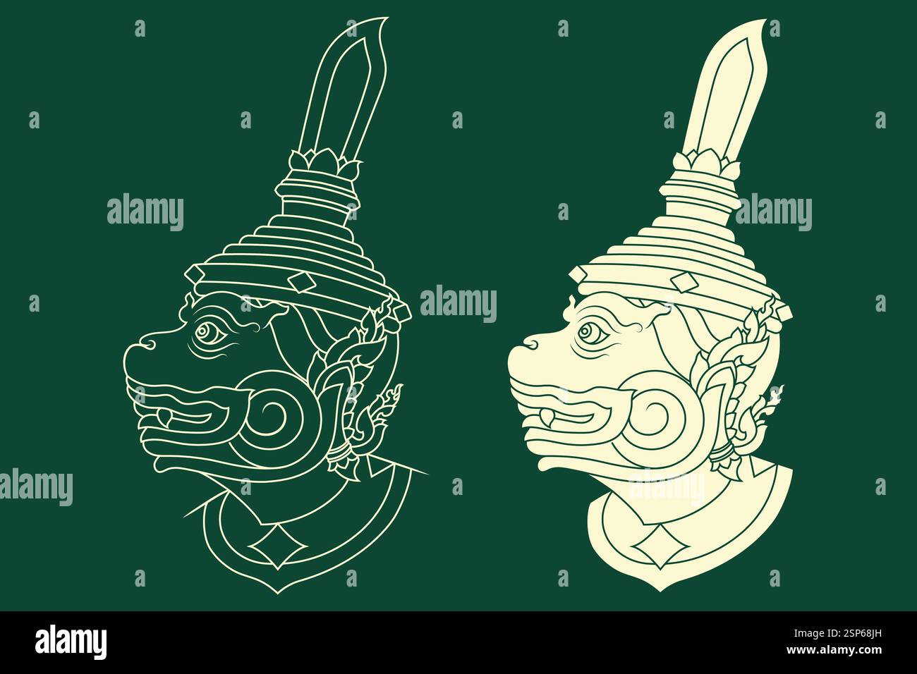 Kbach Khmer Vector, Khmer Ornament Stock Vector Image & Art - Alamy