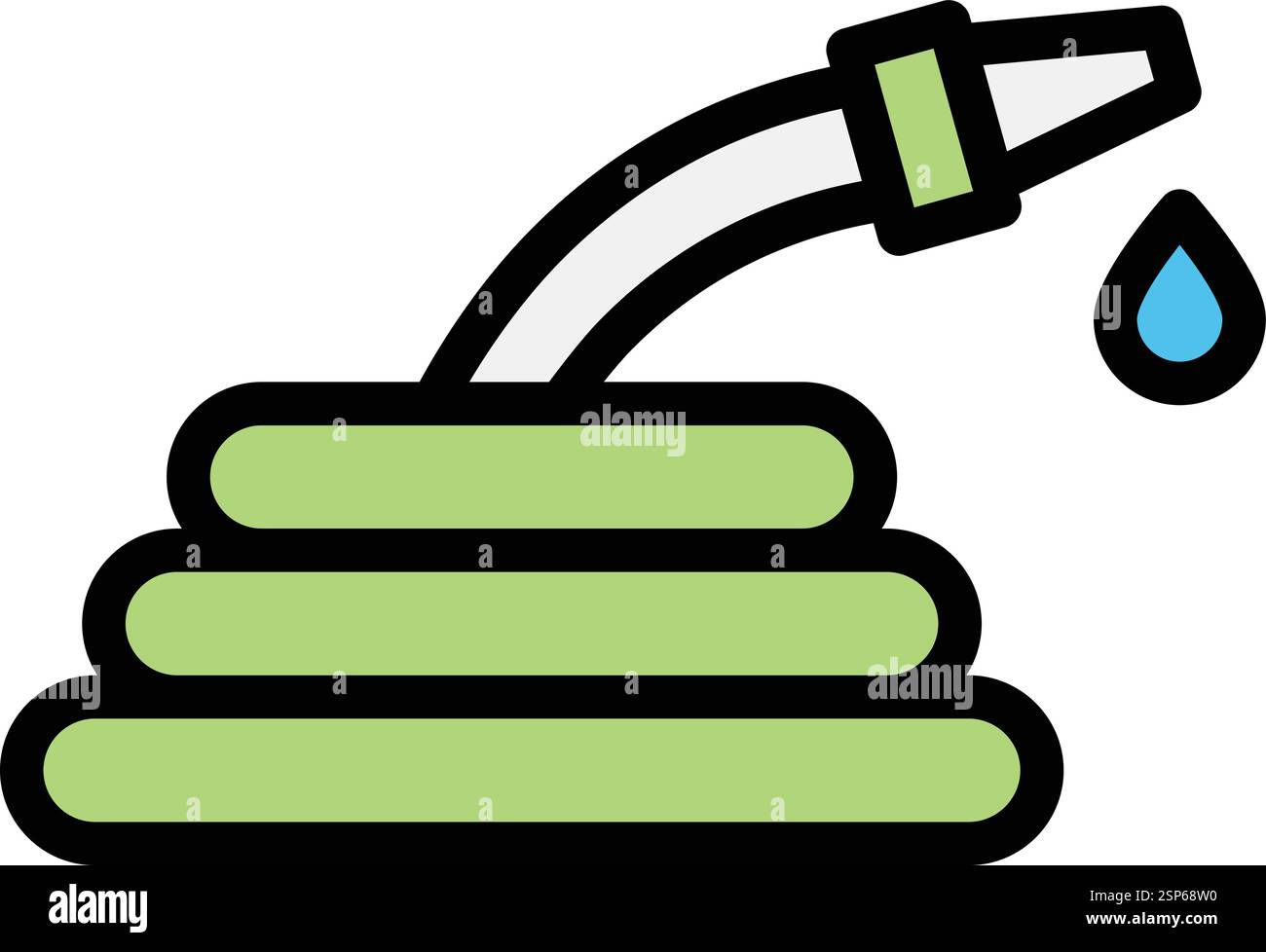 Water hose Vector Icon Design Illustration Stock Vector Image & Art - Alamy