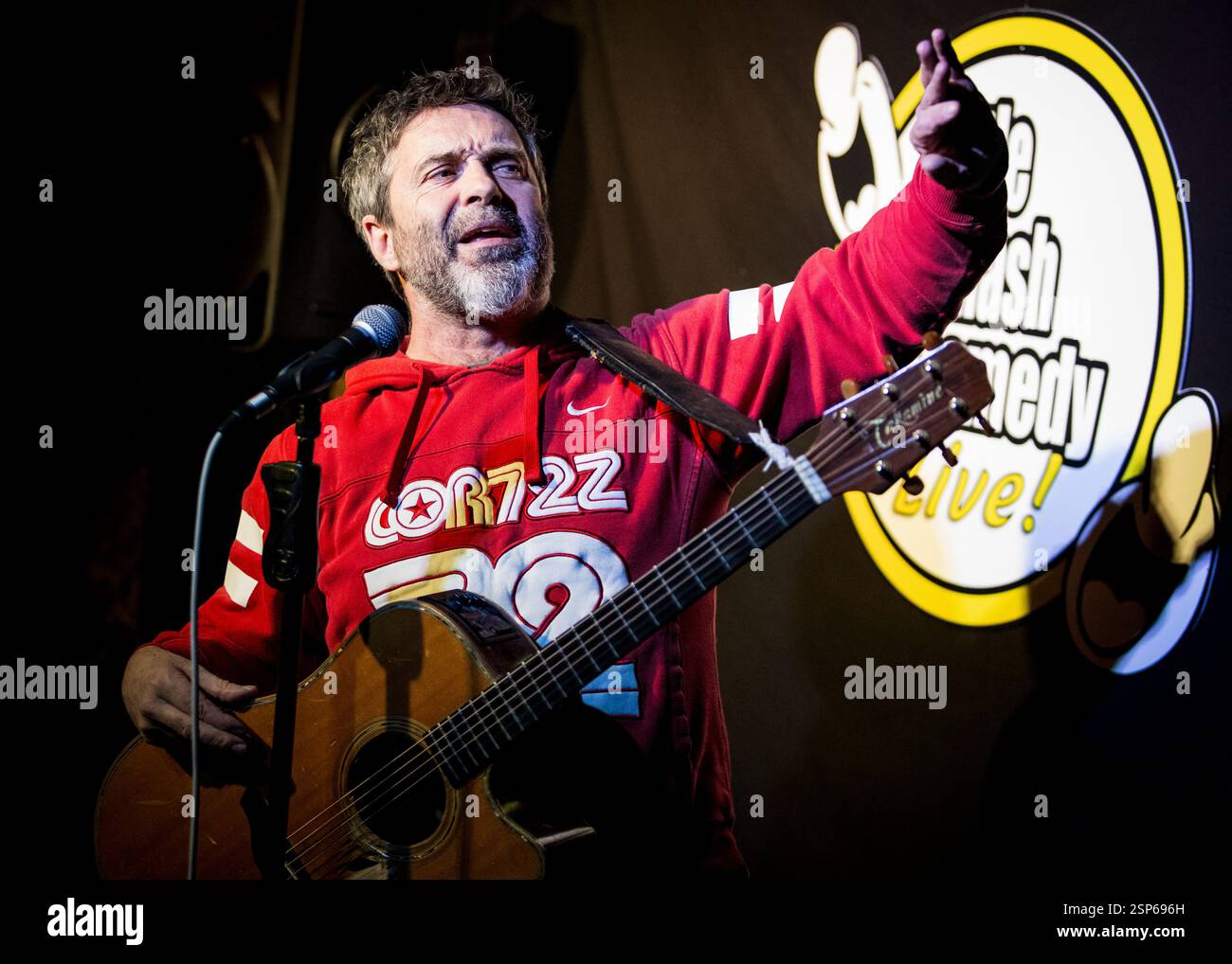 Phil Nichol performing at the Little Smash Comedy night, Bar Up The ...