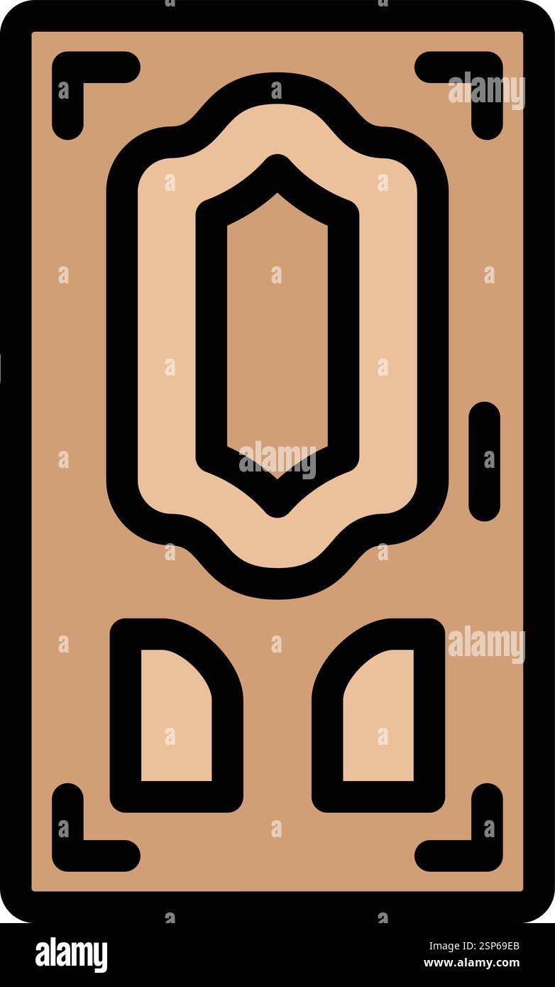 Door Vector Icon Design Illustration Stock Vector Image & Art - Alamy