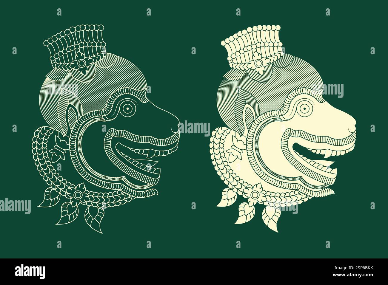 Kbach Khmer Vector, Khmer Ornament Stock Vector Image & Art - Alamy