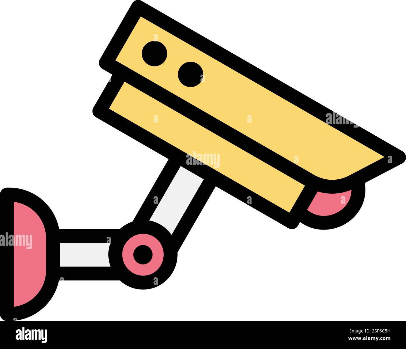 Cctv camera isolated vector Cut Out Stock Images & Pictures - Alamy