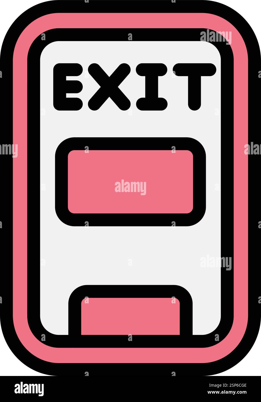 Emergency exit Vector Icon Design Illustration Stock Vector Image & Art ...