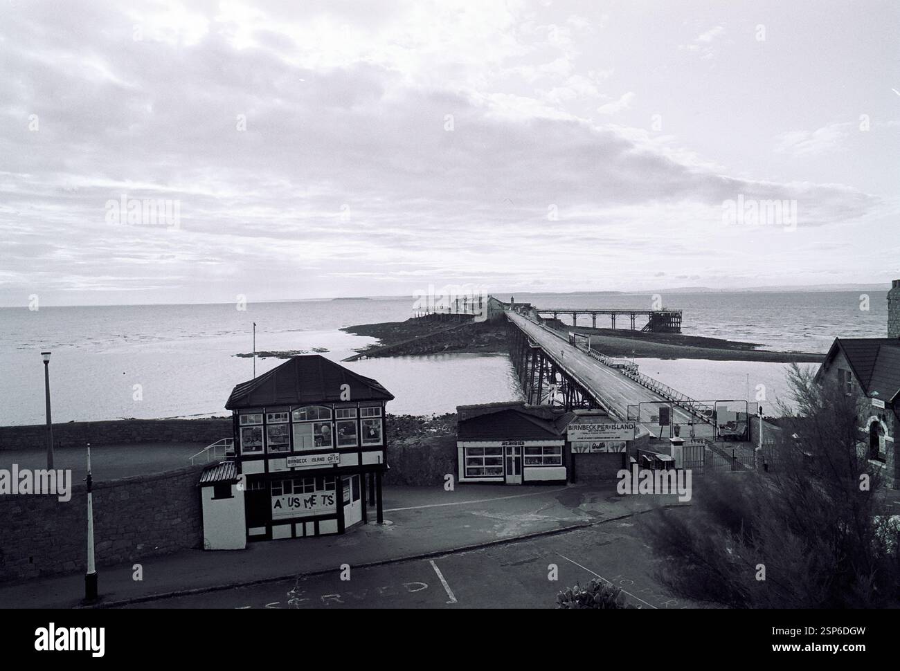 Birnbeck Pier and Knightstone Island, Weston super Mare, UK after it ...