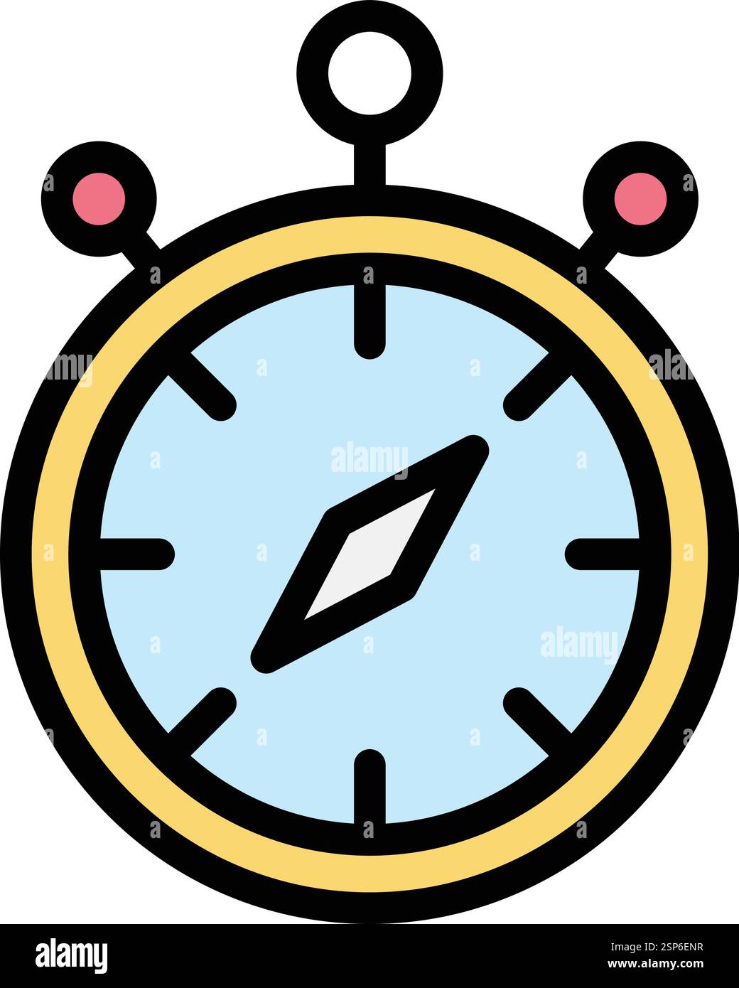 Stopwatch Vector Icon Design Illustration Stock Vector Image & Art - Alamy