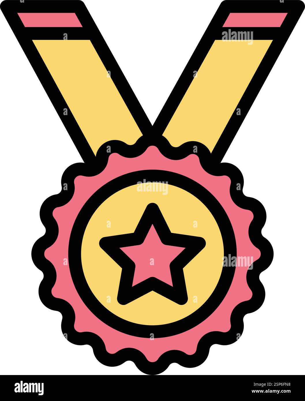 Award medal icon outline Cut Out Stock Images & Pictures - Alamy