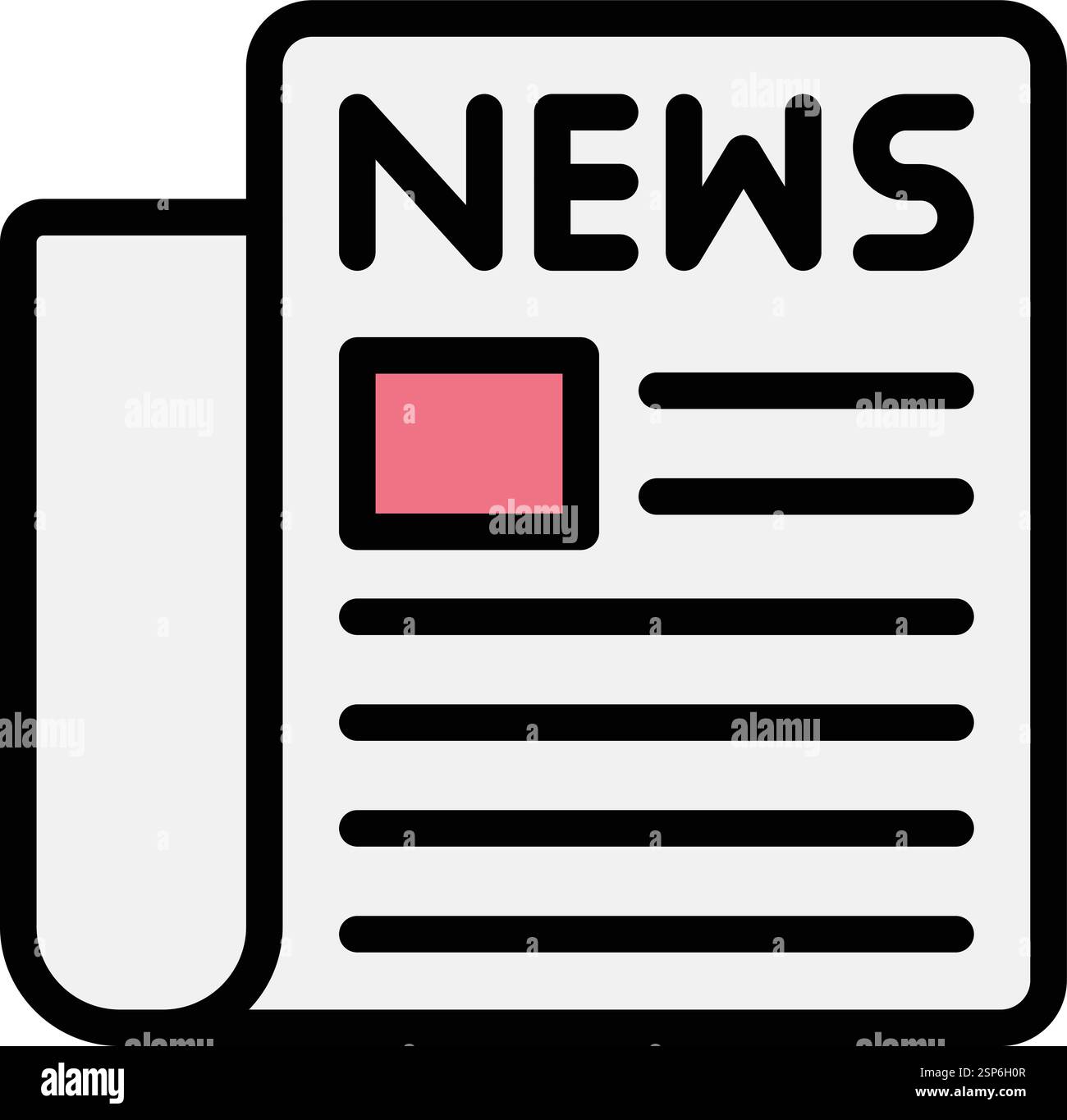 Newspaper Vector Icon Design Illustration Stock Vector Image & Art - Alamy