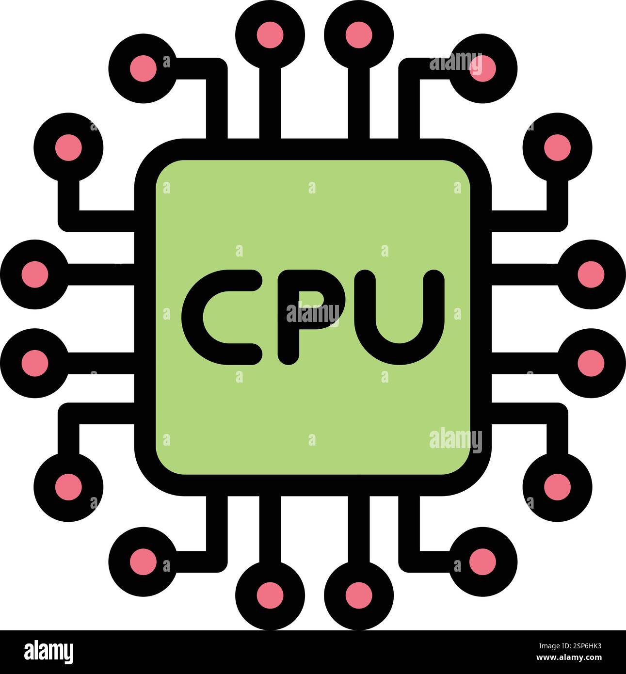 Processors Vector Icon Design Illustration Stock Vector Image & Art - Alamy