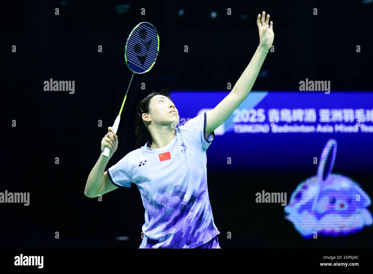 QINGDAO, CHINA - FEBRUARY 14, 2025 - Chinese players Li Hong YI and BAO ...