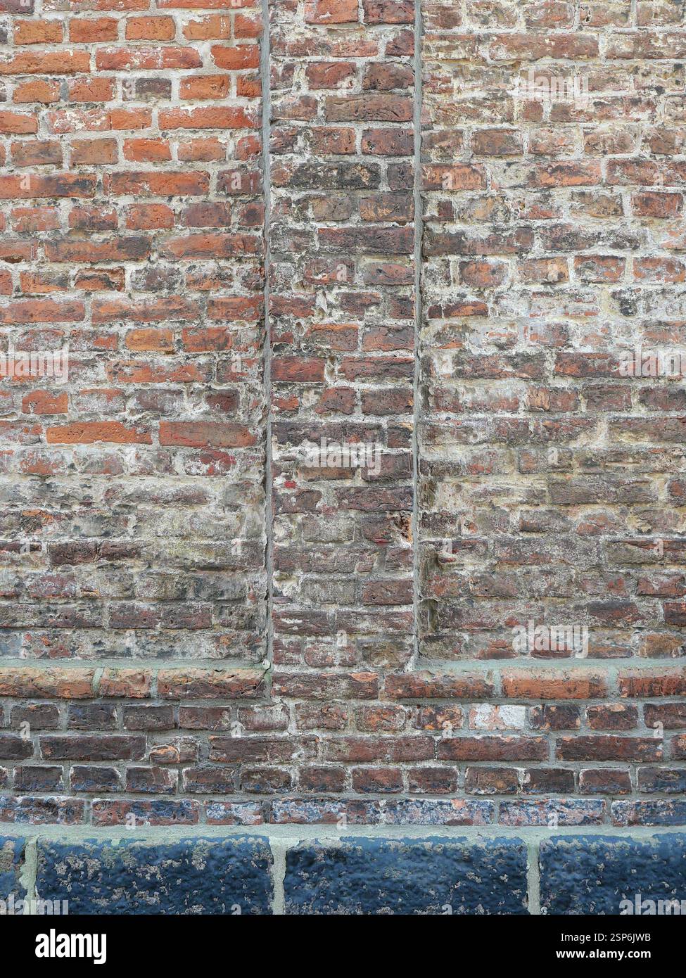 Historic brickwork with antique but restored surfaces. A testament to ...