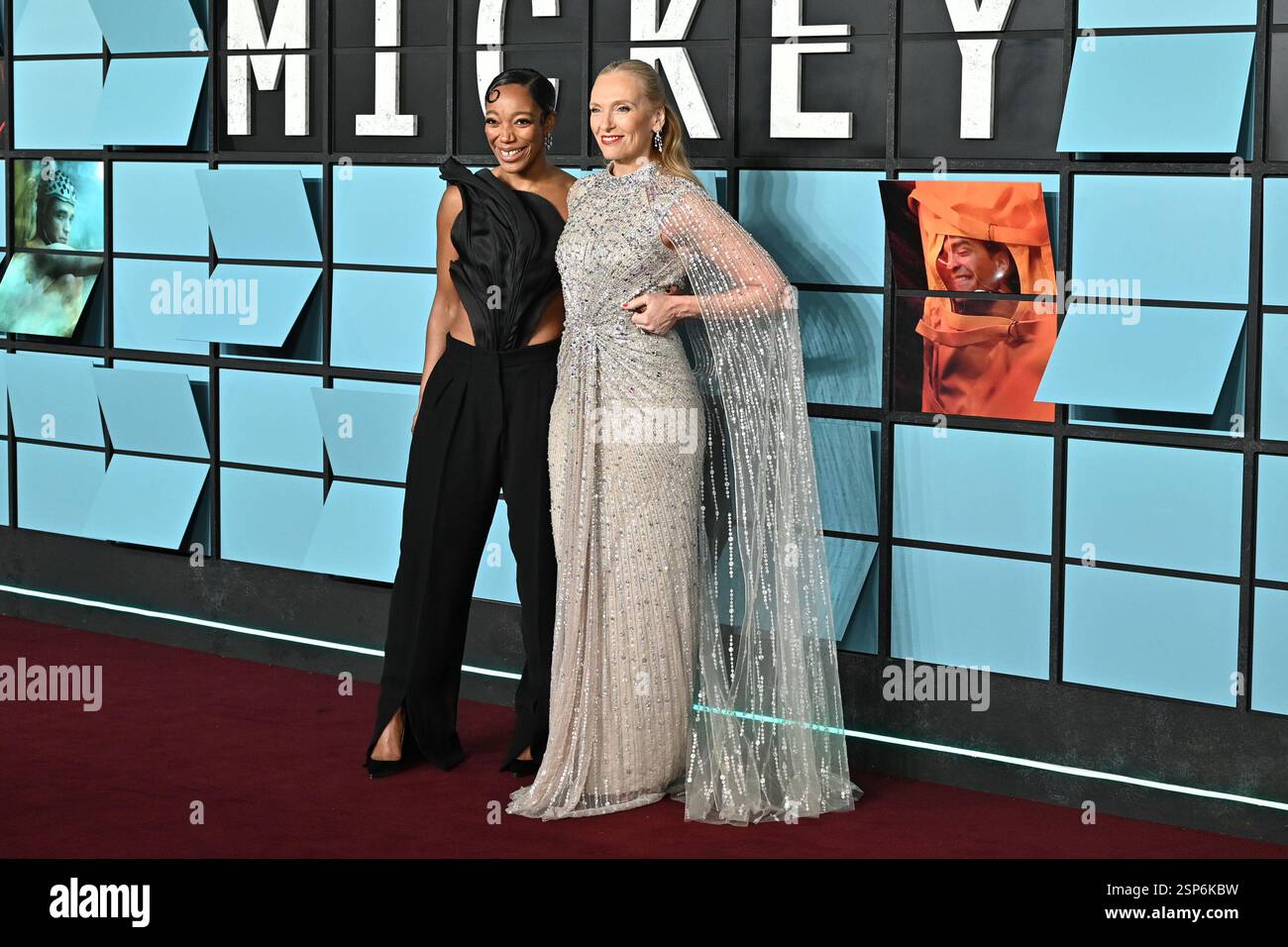 London, UK. 13th Feb, 2025. Naomi Ackie and Toni Collette attends ...