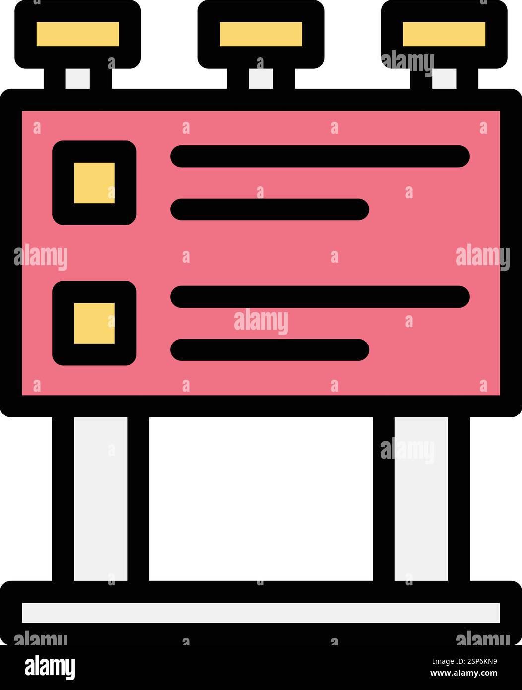 Billboard advertising icon outline hi-res stock photography and images ...