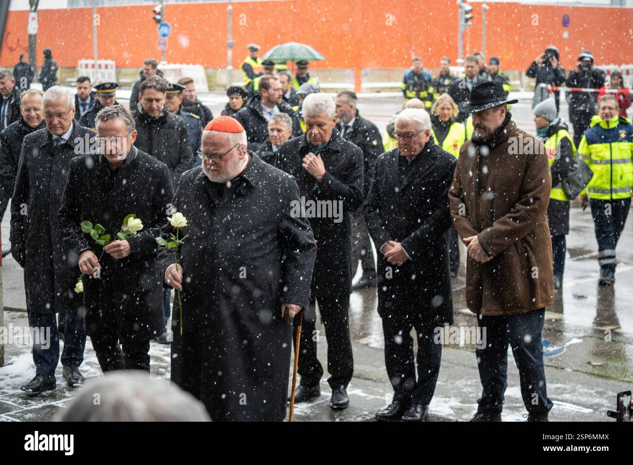 Munich, Bavaria, Germany - February 14, 2025: Commemoration of the car ...