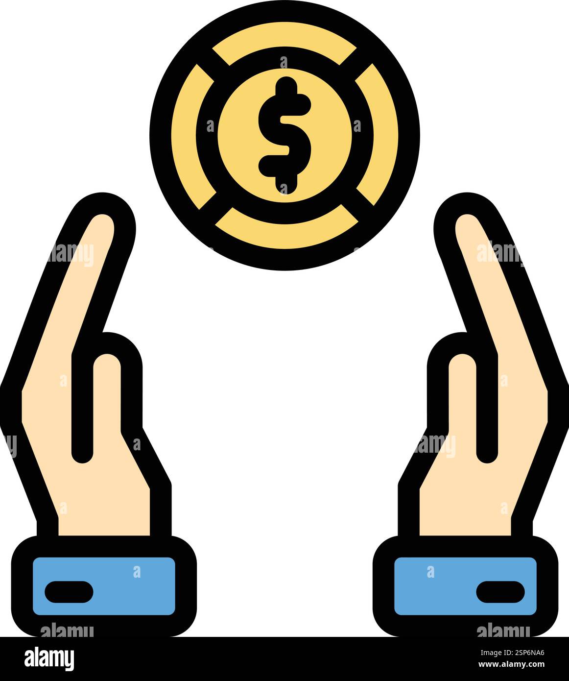 Charity vector line design hi-res stock photography and images - Alamy