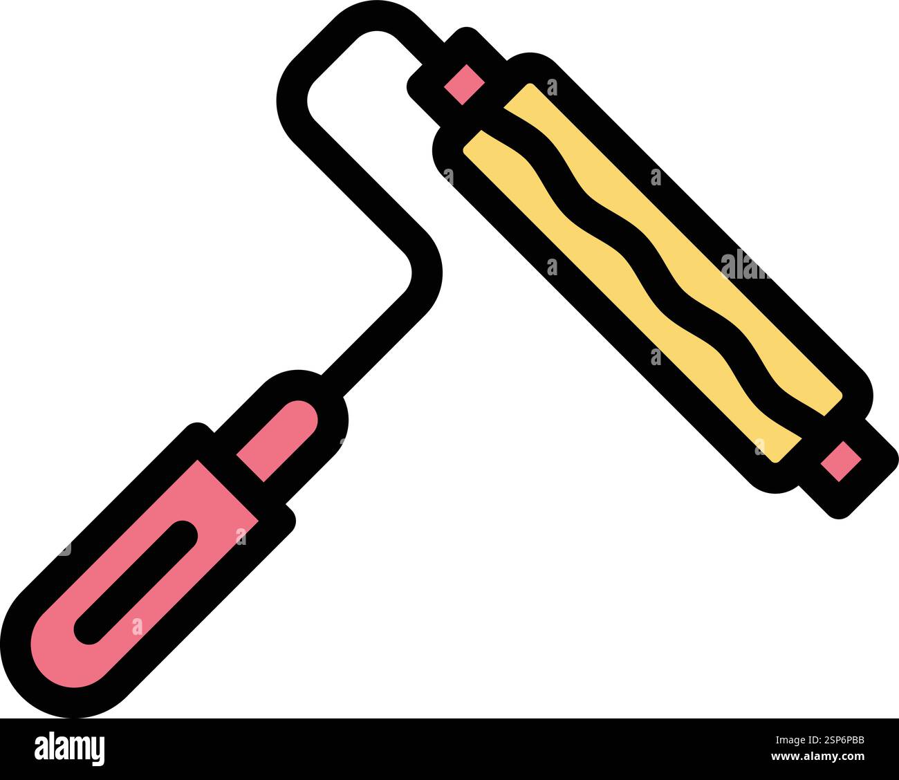 Paint roller Vector Icon Design Illustration Stock Vector Image & Art ...