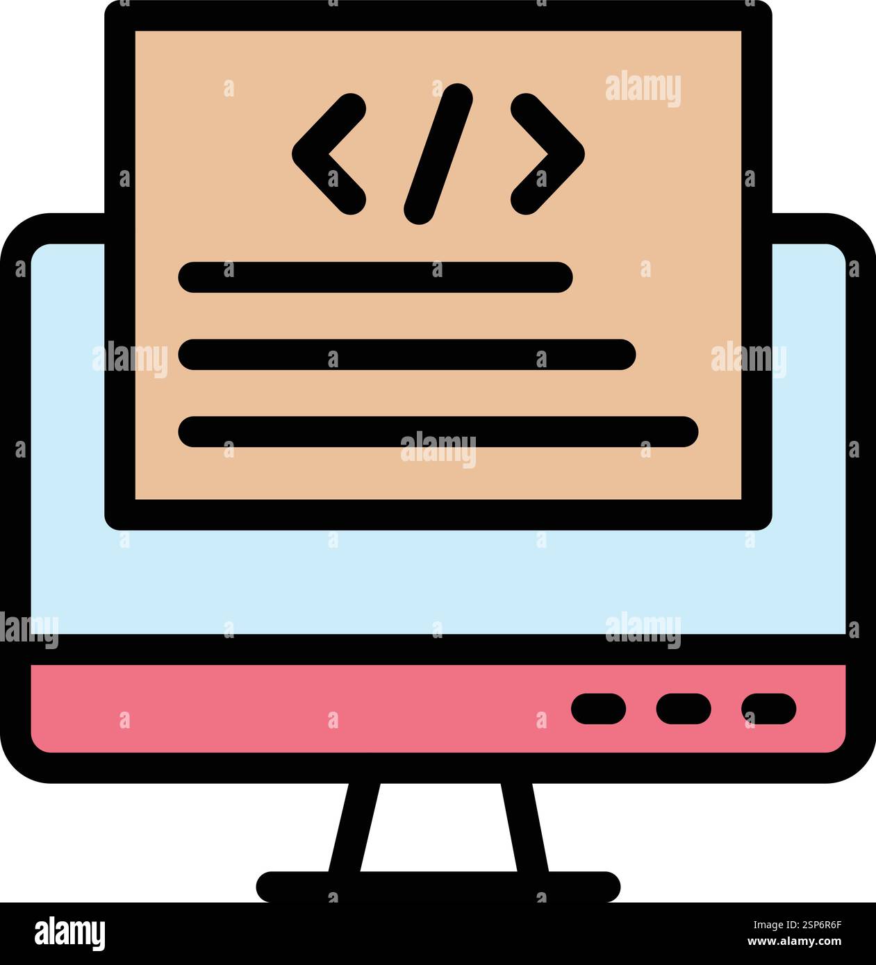 Front end Vector Icon Design Illustration Stock Vector Image & Art - Alamy