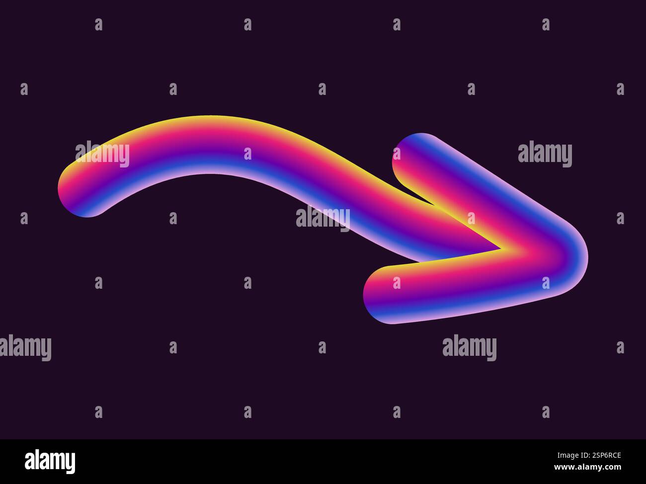 vibrant neon vector design featuring arrows in various shapes and ...