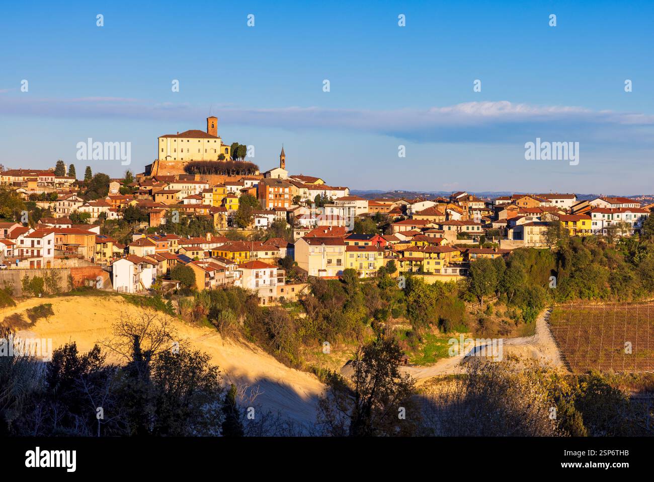 Rolling hills small village hi-res stock photography and images - Alamy