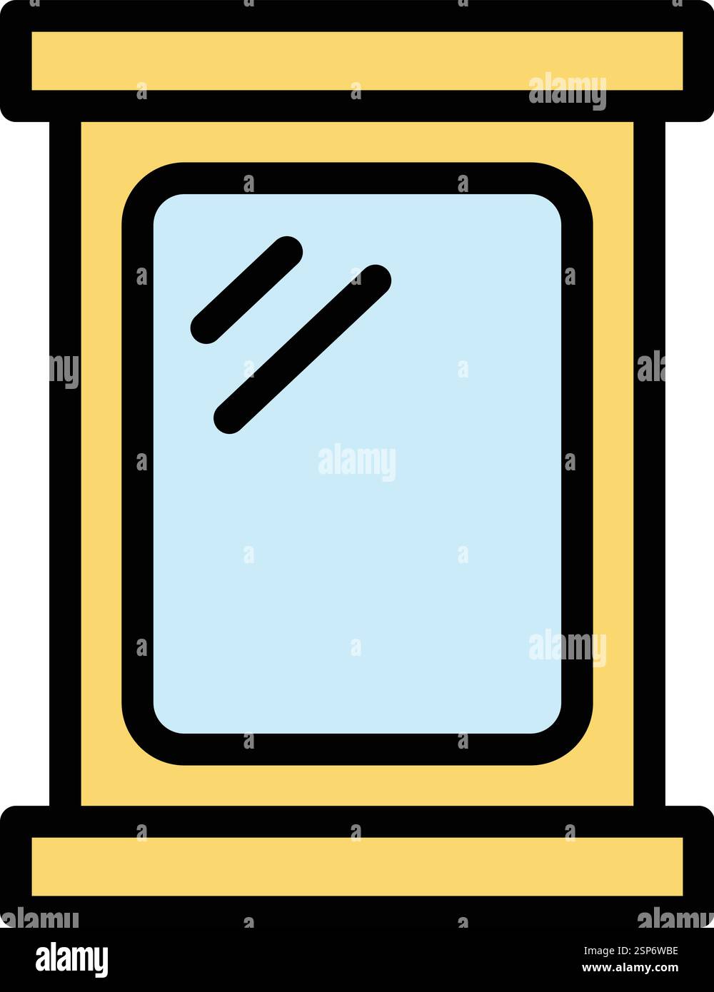 Mirror Vector Icon Design Illustration Stock Vector Image & Art - Alamy