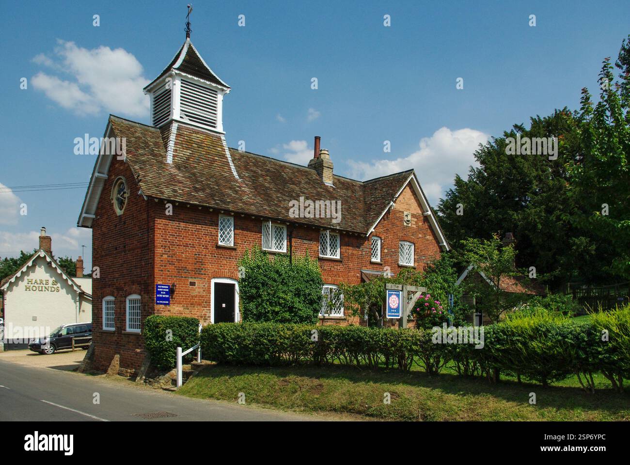 The Old Warden Guest House at the Clock House, Old Warden village, Bedfordshire, UK Stock Photo ...