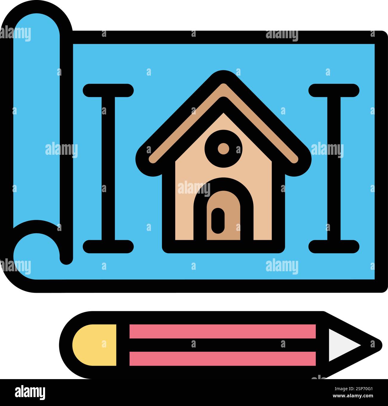 Plan icon vector filled Cut Out Stock Images & Pictures - Alamy