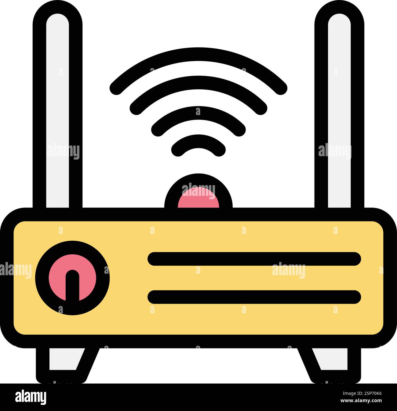 Router vector icon modern Cut Out Stock Images & Pictures - Alamy