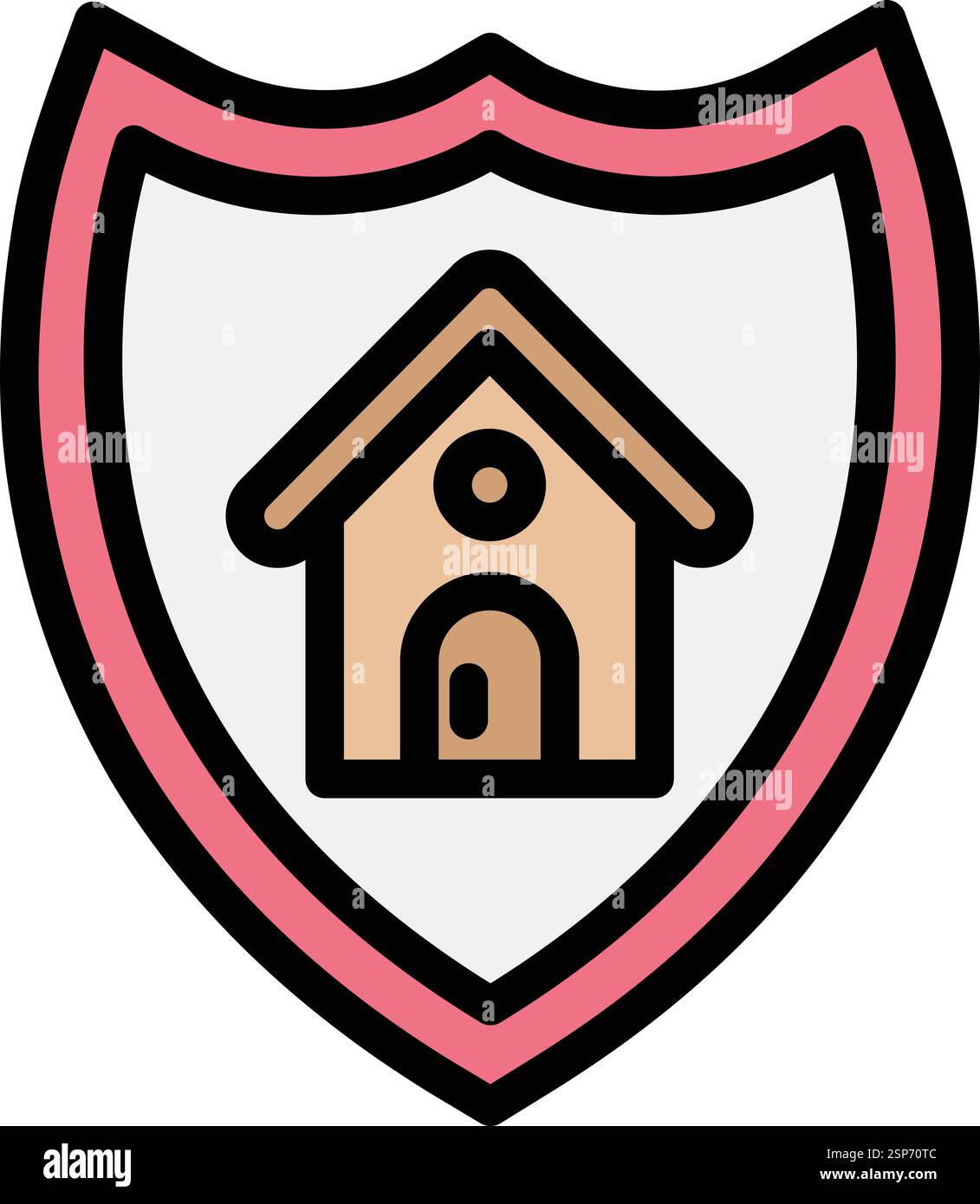 House protection Vector Icon Design Illustration Stock Vector Image ...