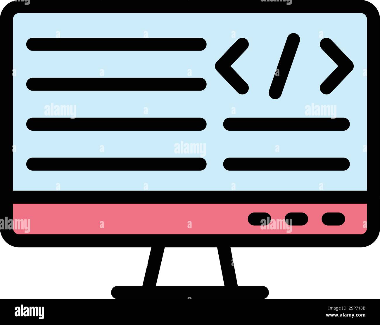 Programing Vector Icon Design Illustration Stock Vector Image & Art - Alamy