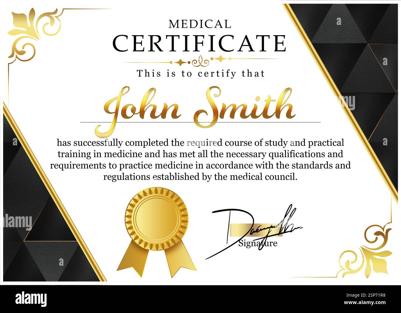 Certificate of medical course completion for healthcare professional ...