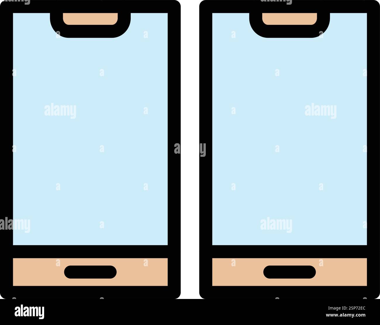 Mobile phones Vector Icon Design Illustration Stock Vector Image & Art ...