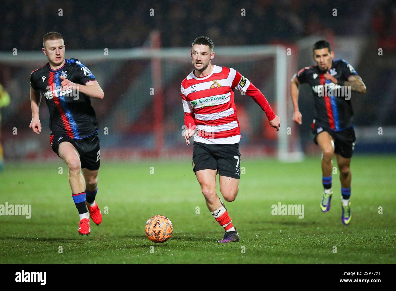 Doncaster, UK. 10th Feb, 2025. Doncaster Rovers midfielder Luke ...