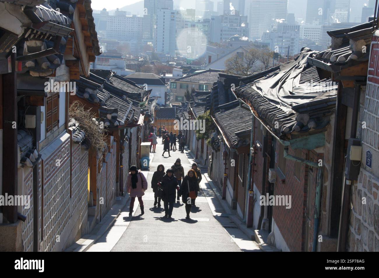Bukchon Hanok Village, a charming neighborhood in South Korea, features ...