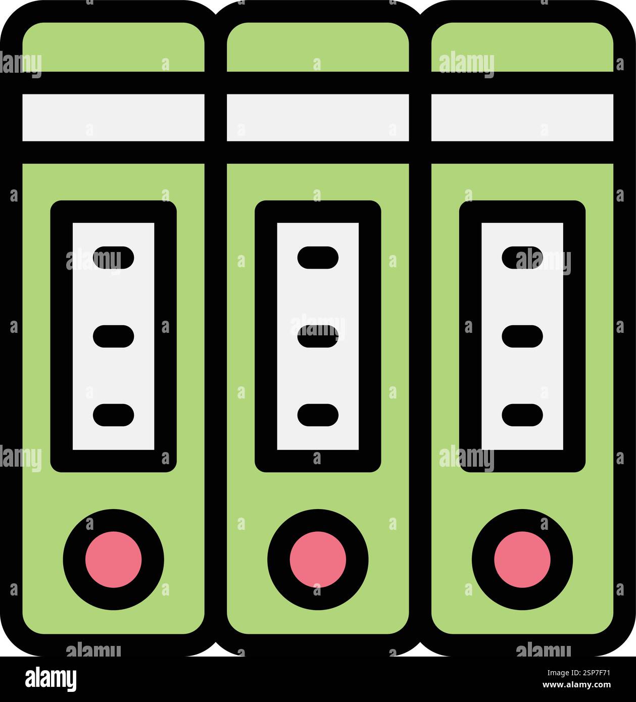 Office folder files set Cut Out Stock Images & Pictures - Alamy