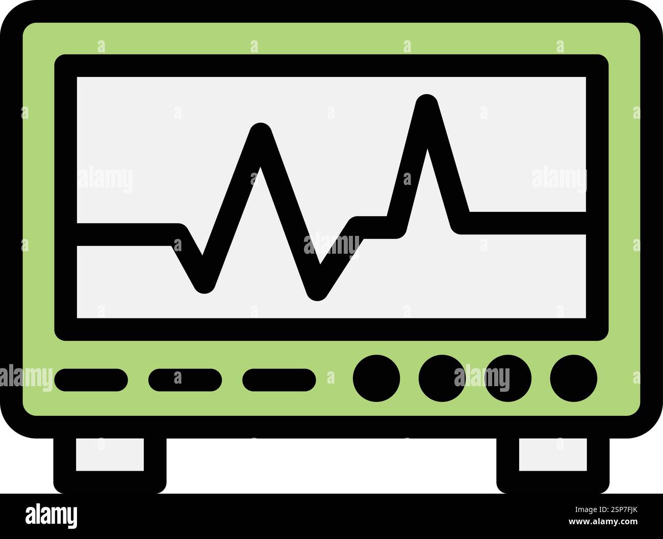 Ecg monitor Vector Icon Design Illustration Stock Vector Image & Art ...