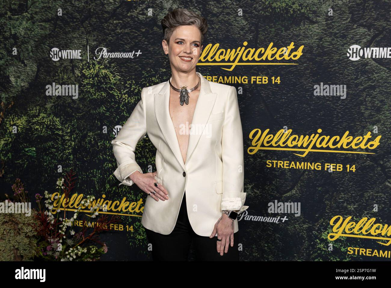 Los Angeles, USA. 13th Feb, 2025. Ameni Rozsa attends the arrivals of ...