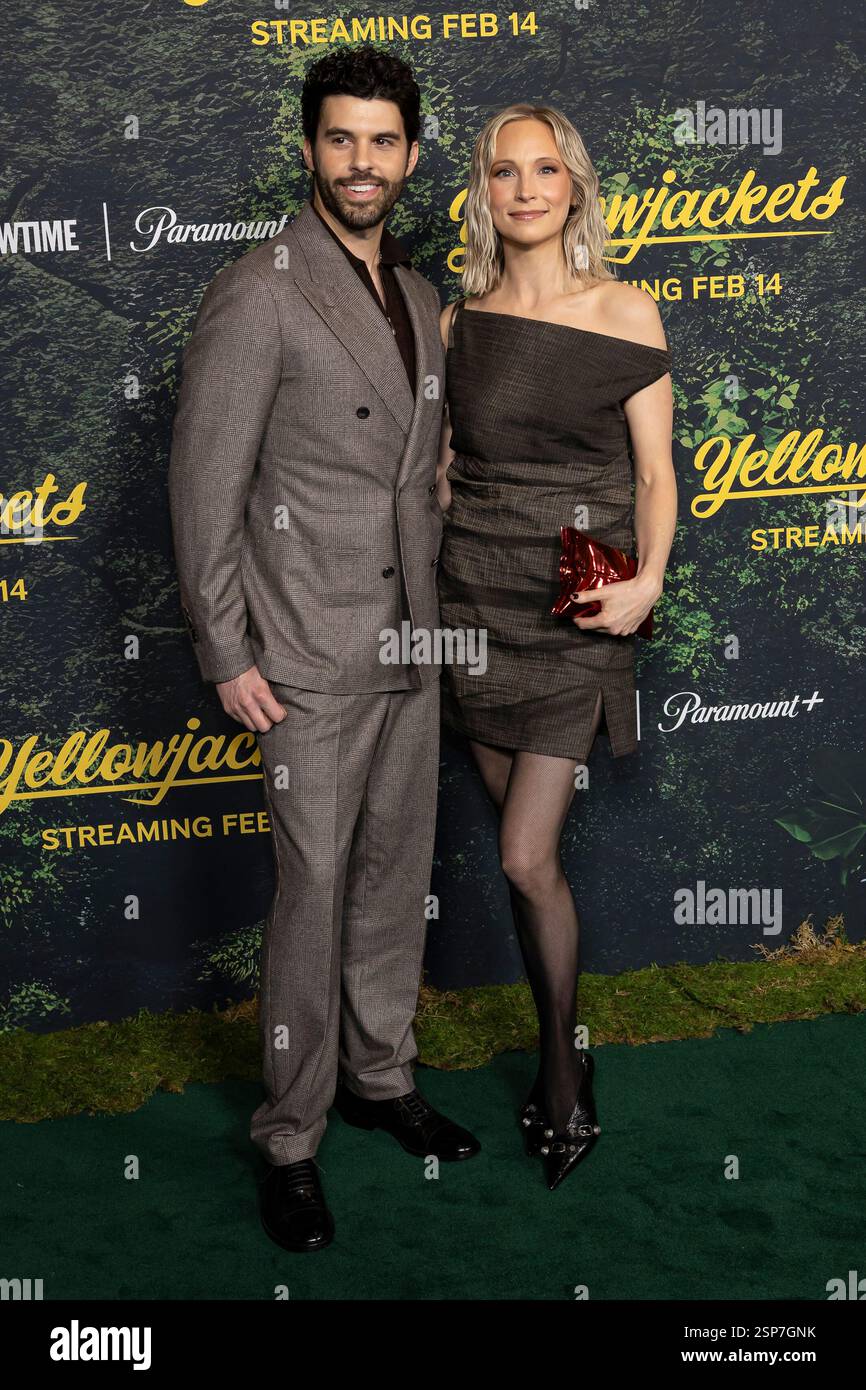 Los Angeles, USA. 13th Feb, 2025. Steven Krueger and Candace King ...