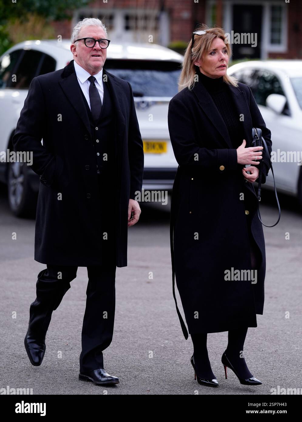 Garry Cook (left) arriving for the funeral of Tony Book at St. Mary ...