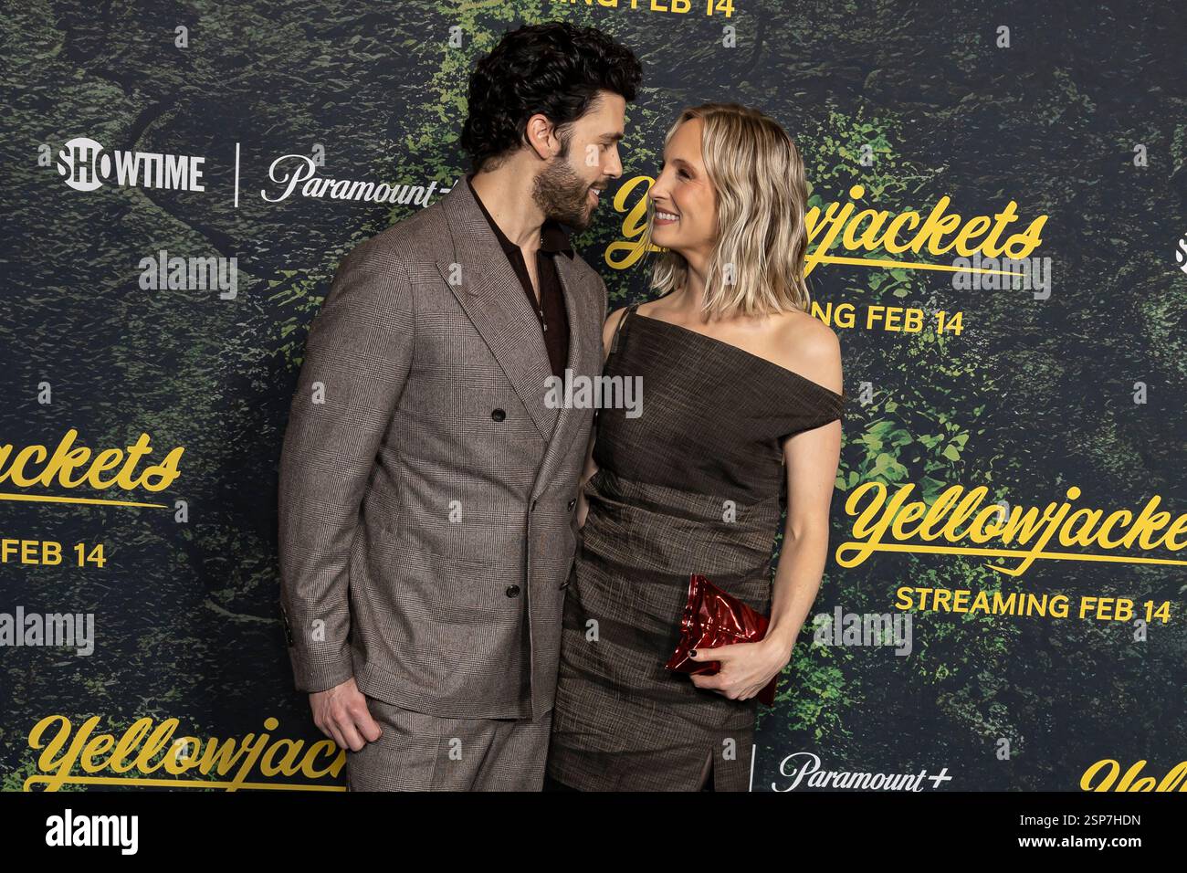 Los Angeles, USA. 13th Feb, 2025. Steven Krueger and Candace King ...