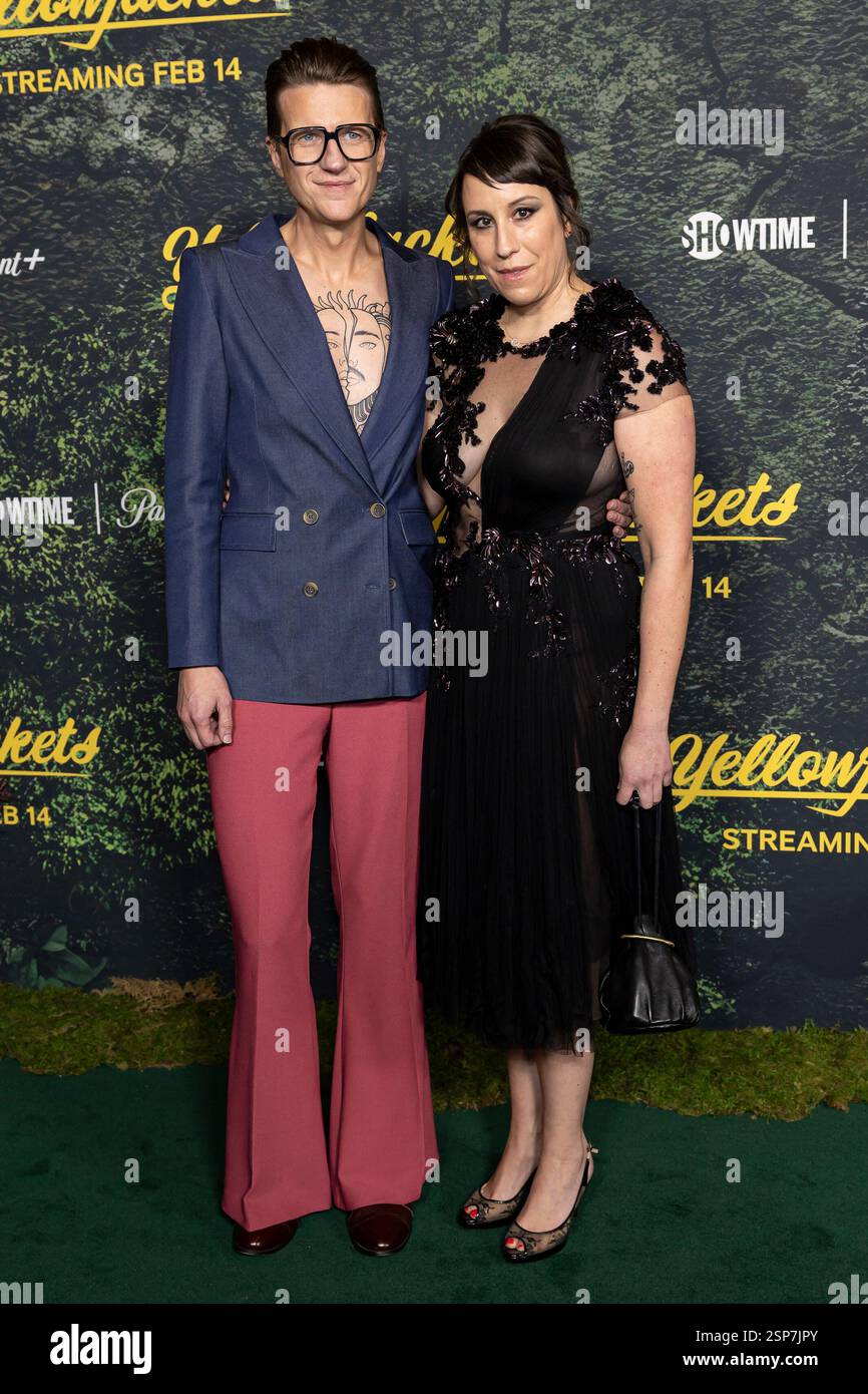Los Angeles, USA. 13th Feb, 2025. Bart Nickerson and Ashley Lyle attend ...