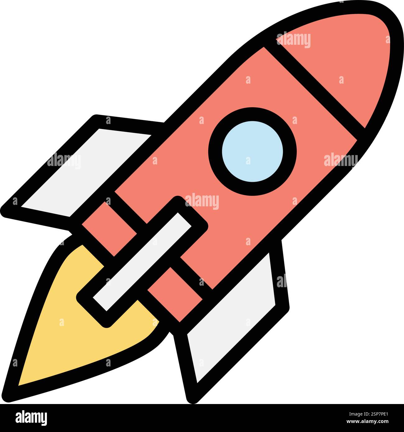 Rocket Vector Icon Design Illustration Stock Vector Image & Art - Alamy