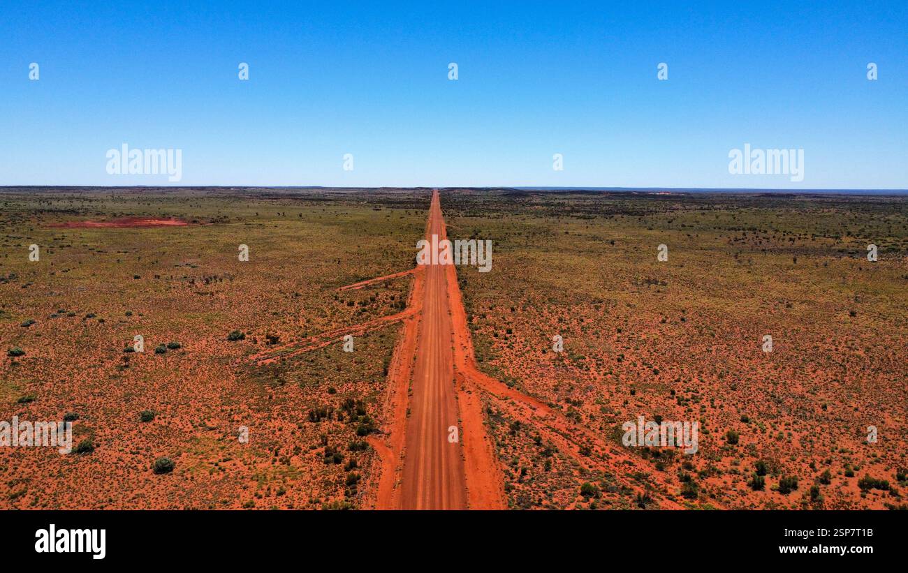 The Australian outback and it´s vegetation in the dry season, seen from ...