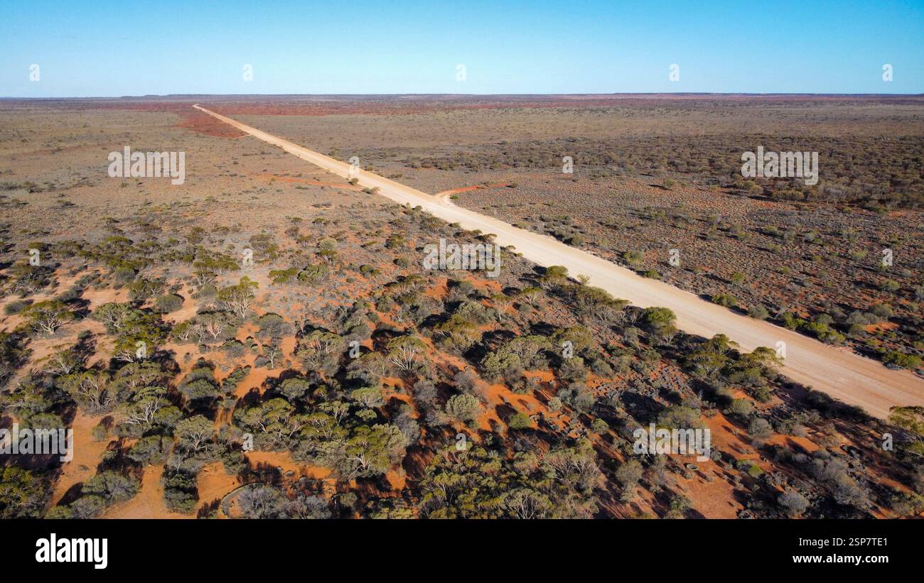 The Australian outback and it´s vegetation in the dry season, seen from ...