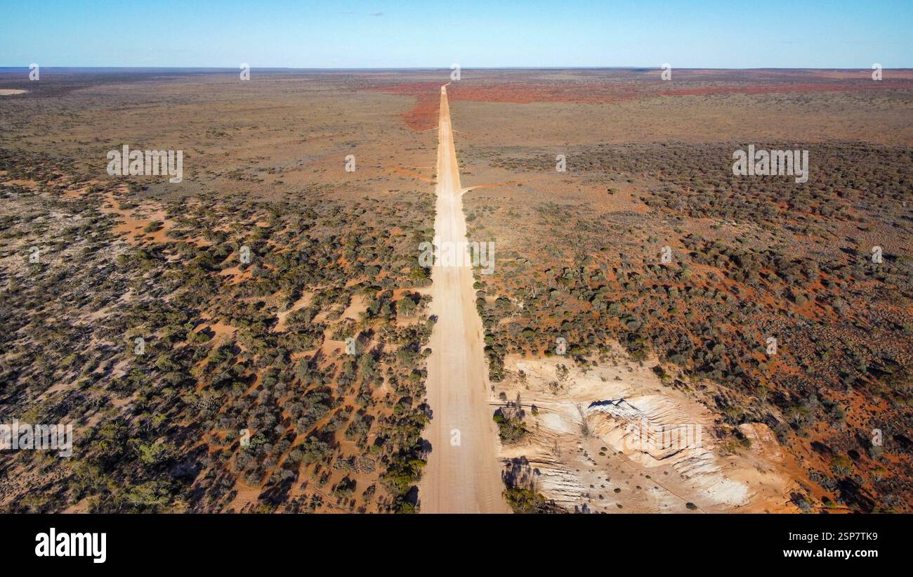 The Australian outback and it´s vegetation in the dry season, seen from ...